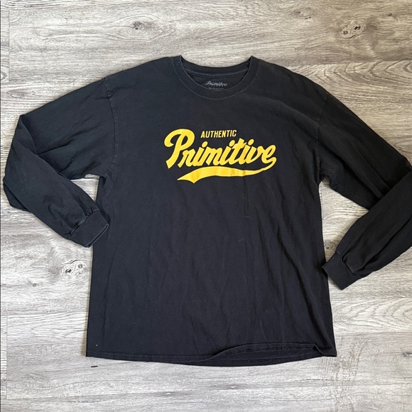 Primitive | Shirts | Primitive Authentic Black And Yellow Long Sleeve ...